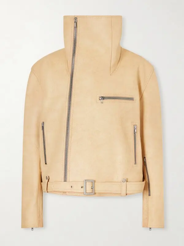 Rick Owens Leather Biker Jacket - Multi