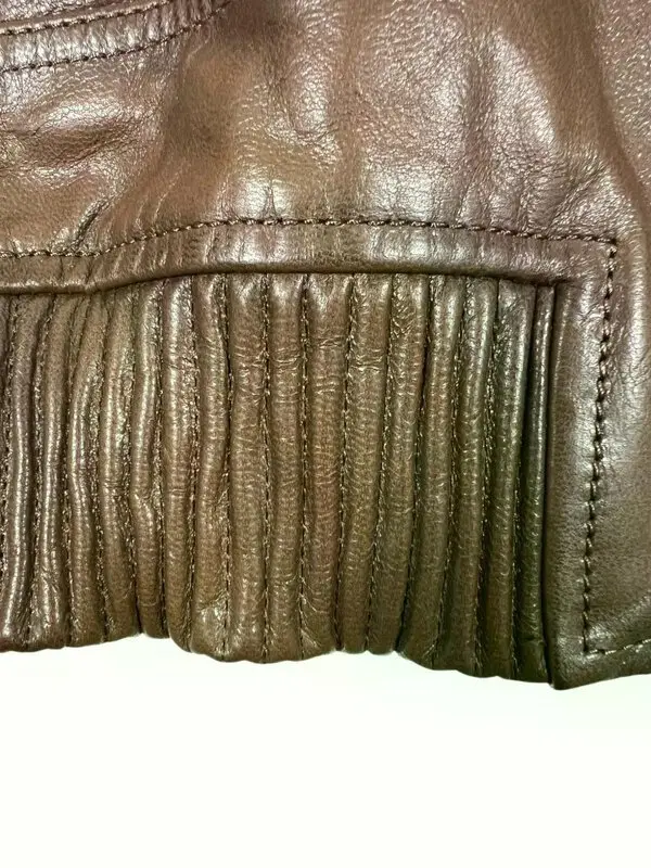 PURPLE BRAND Zip-fastening Distressed Leather Jacket