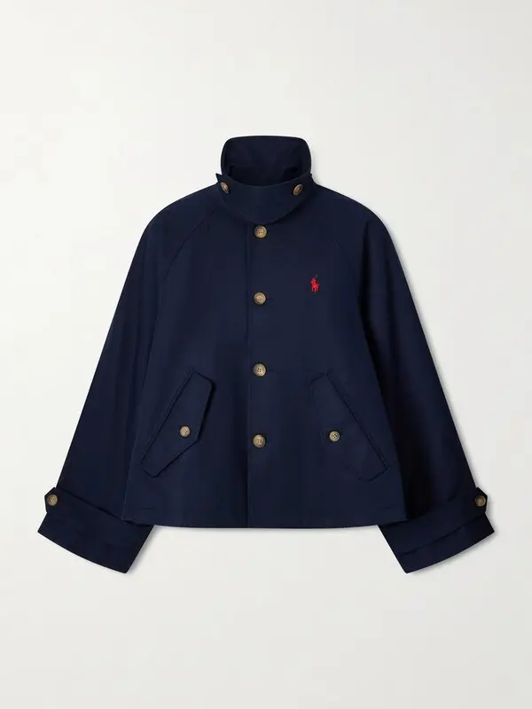 Polo Ralph Lauren Embroidered Cotton-gabardine Jacket