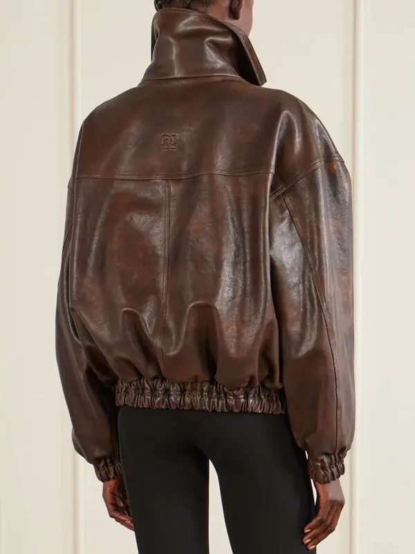 Magda Butrym Oversized Leather Jacket