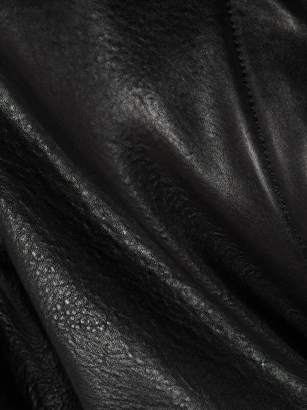 Nour Hammour Ansel Oversized Textured-leather Jacket
