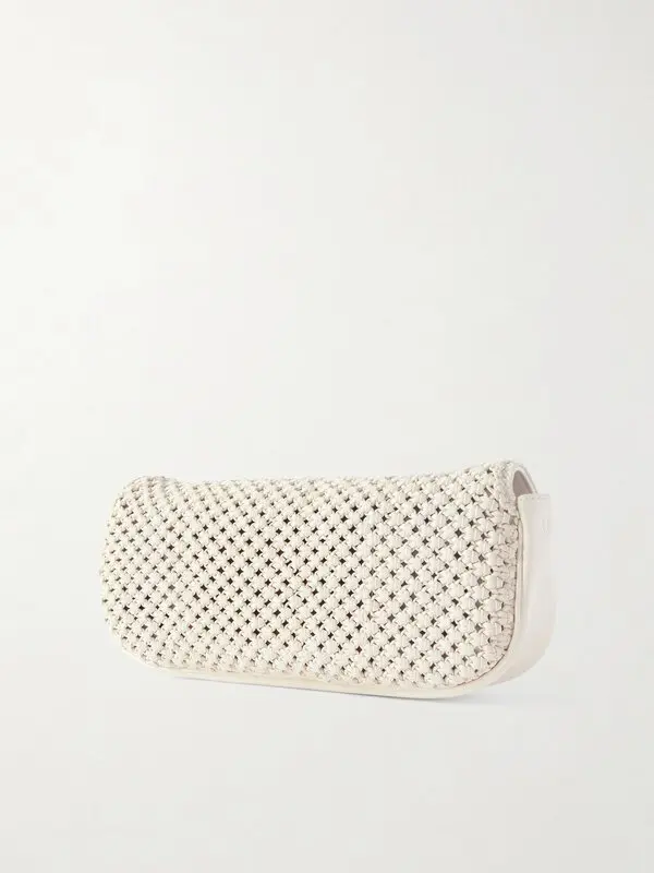 Polo Ralph Lauren Bellport Woven Leather Clutch