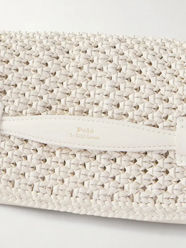 Polo Ralph Lauren Bellport Woven Leather Clutch