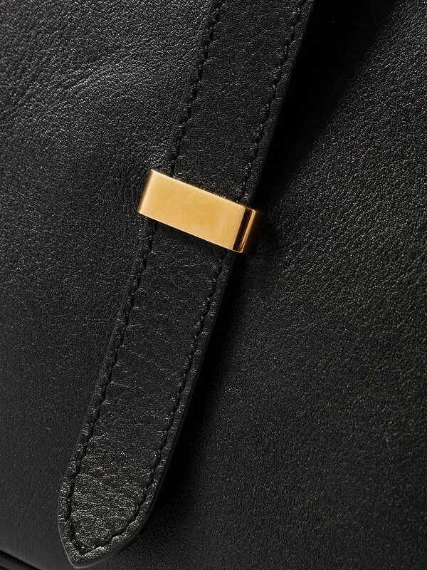 NILI LOTAN Jane Leather Shoulder Bag - Black