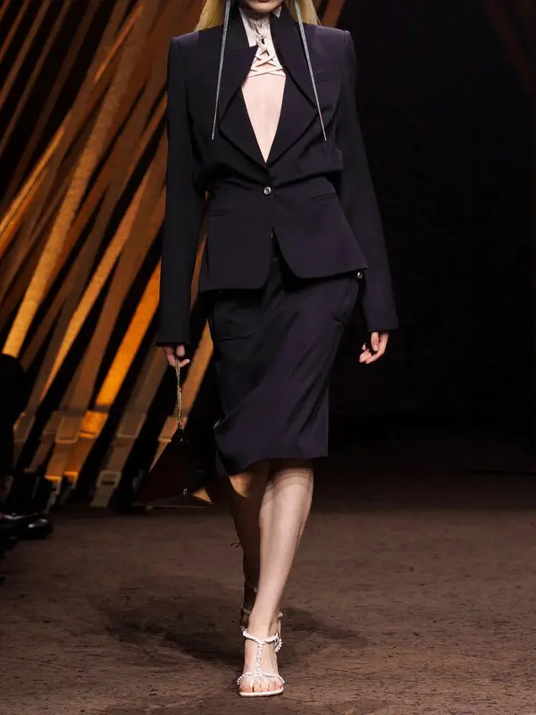 Alexander McQueen Wool Blazer - Blue