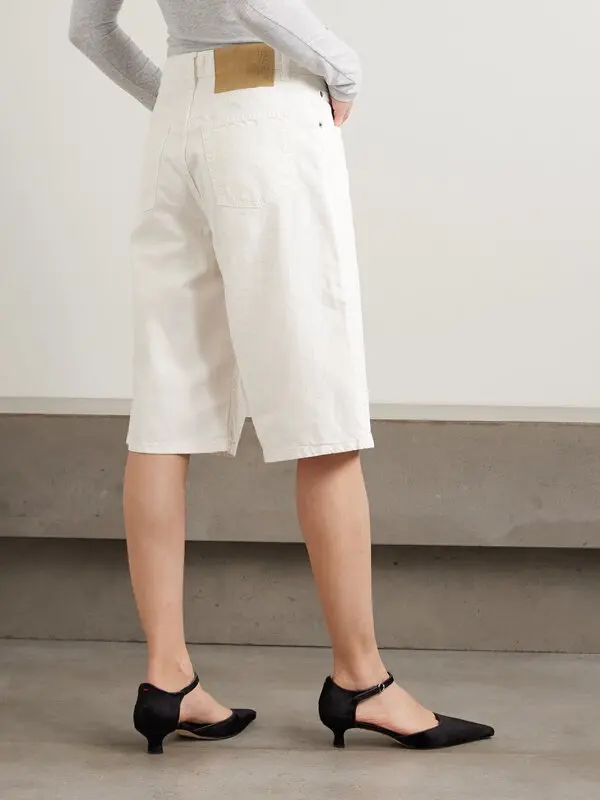 HAIKURE Becky Cotton And Linen-blend Twill Shorts - Neutrals