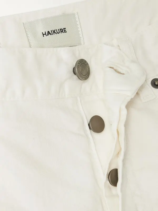 HAIKURE Becky Cotton And Linen-blend Twill Shorts - Neutrals