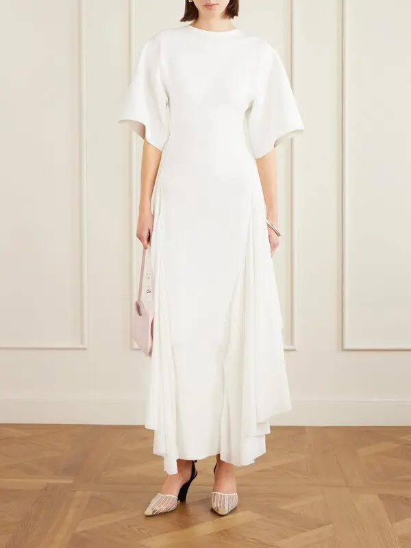Jacquemus Mistral Draped Knitted Maxi Dress