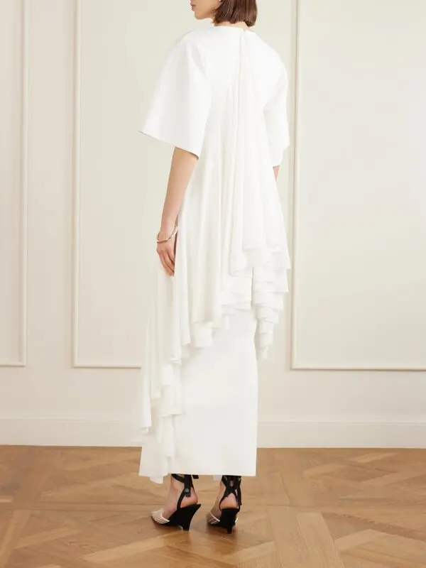 Jacquemus Mistral Draped Knitted Maxi Dress