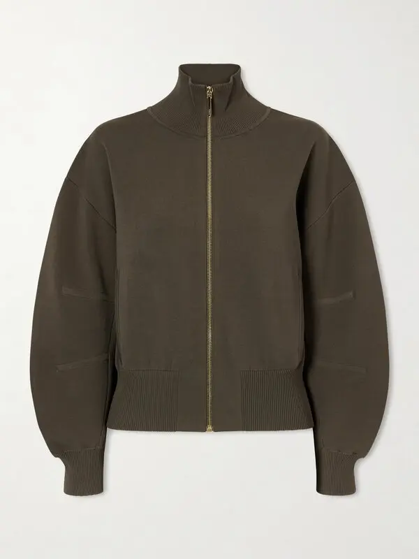 JOSEPH Sable Milano-knit Bomber Jacket - Green