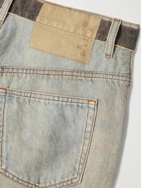 HAIKURE Bonnie Mid-rise Distressed Jeans - Blue