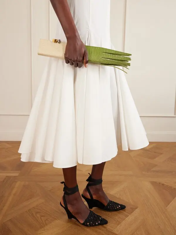 Jacquemus Poireau Textured-leather Clutch