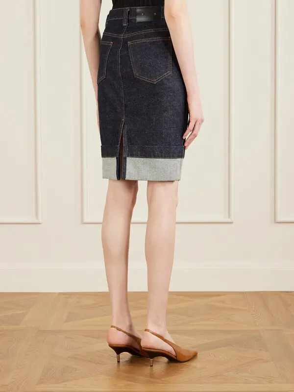 Khaite Kendra Denim Skirt - Blue
