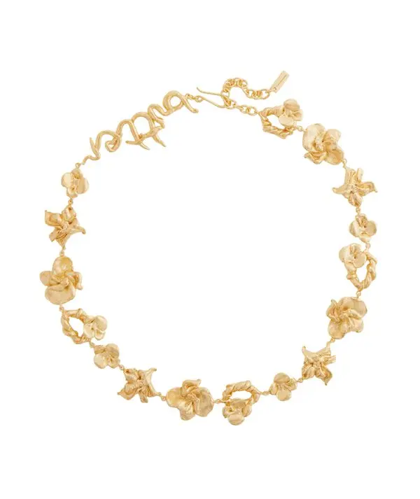Completedworks Floral Plated Necklace - Gold
