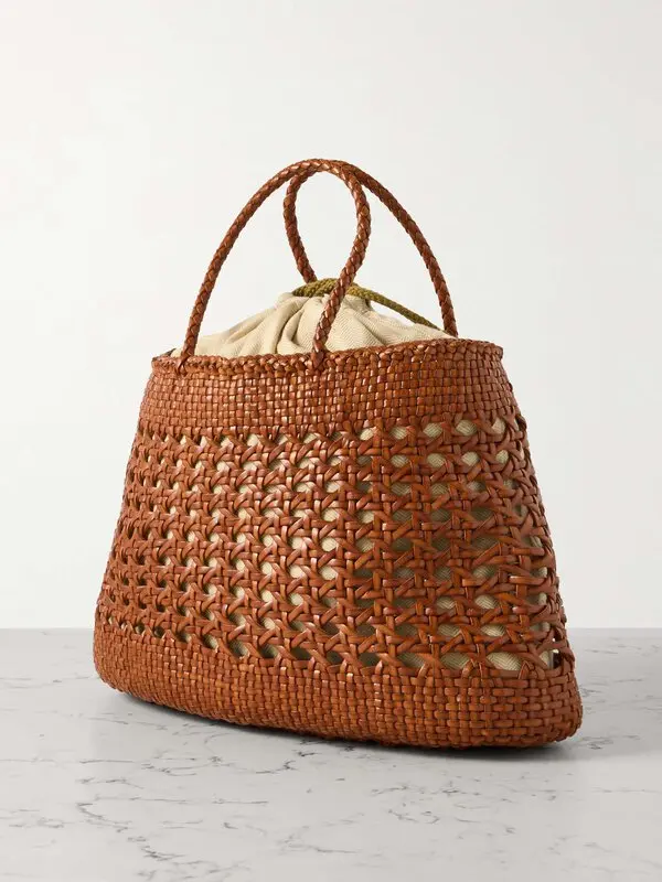 Dragon Diffusion Santa Cano Woven Leather Tote