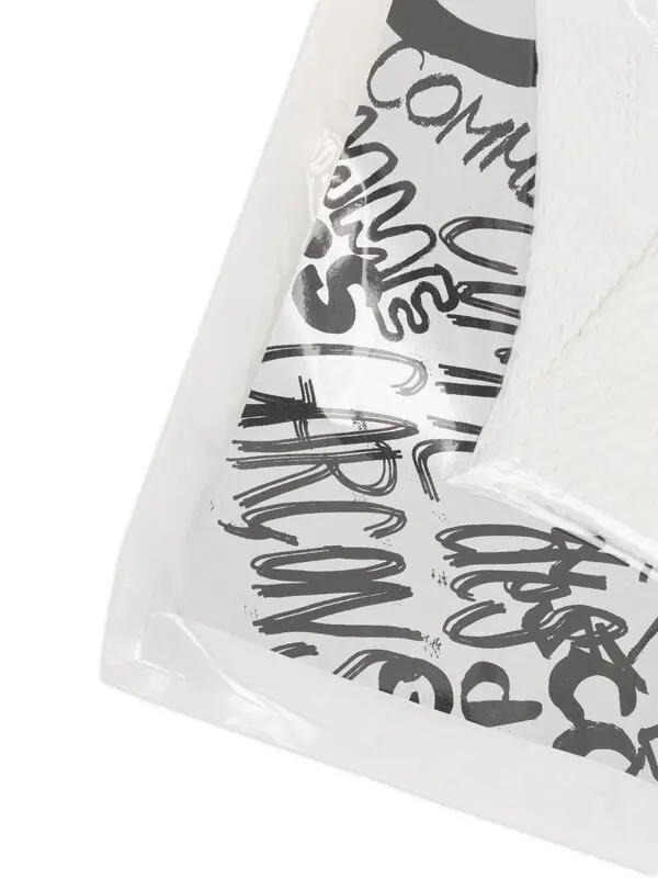 Comme Des Garçons Textured Nylon Socks - White