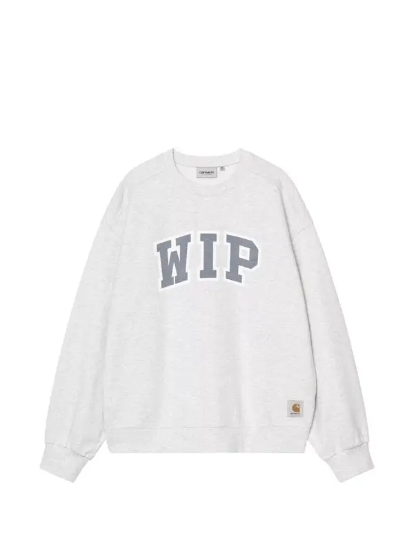 Carhartt Work In Progress Logo Cotton Sweatshirt - Grey