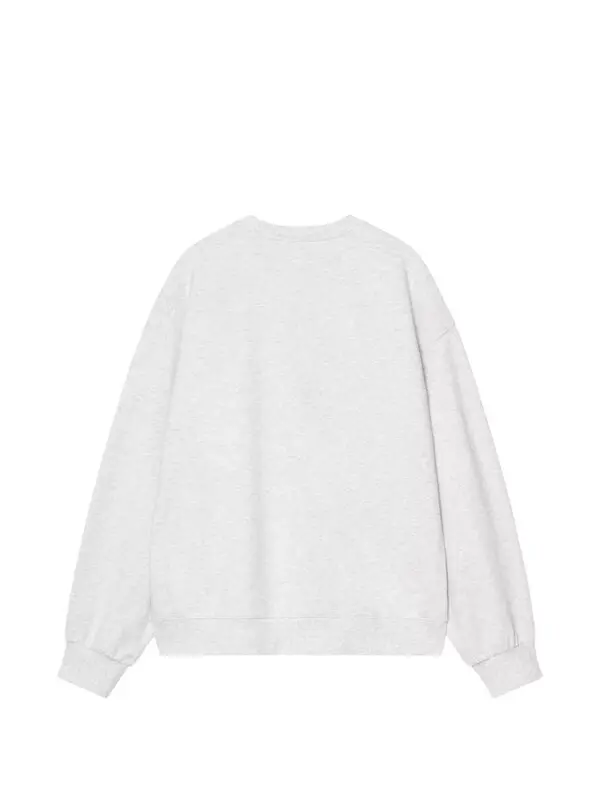Carhartt Work In Progress Logo Cotton Sweatshirt - Grey