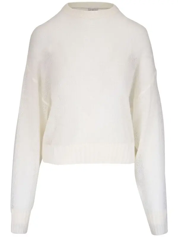 Brunello Cucinelli Wool Crewneck Jumper - Beige