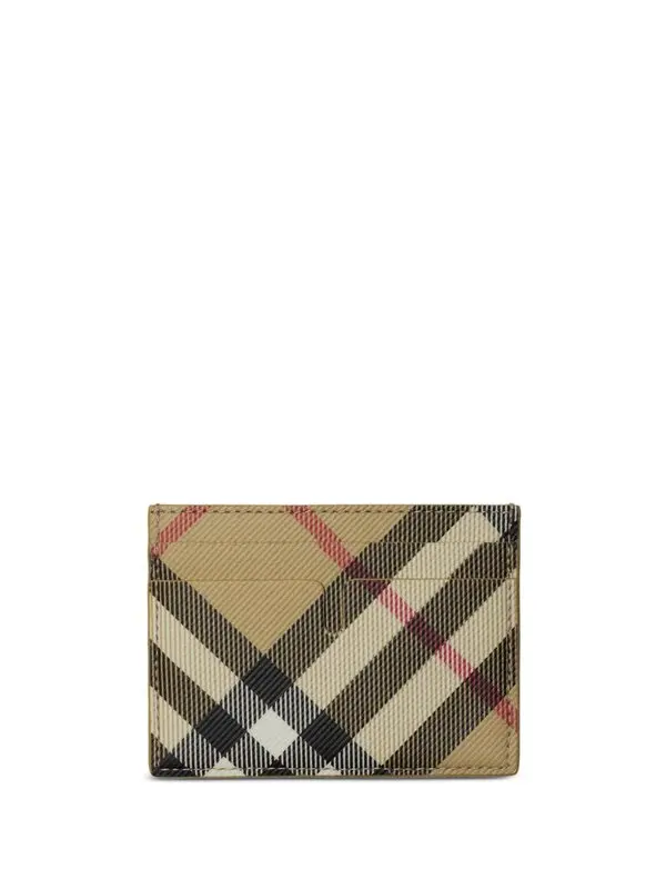 Burberry Nova Check Card Holder - Beige
