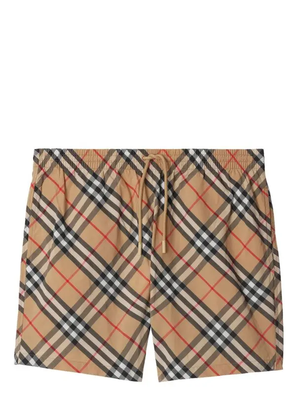 Burberry Checked Print Bermuda Shorts