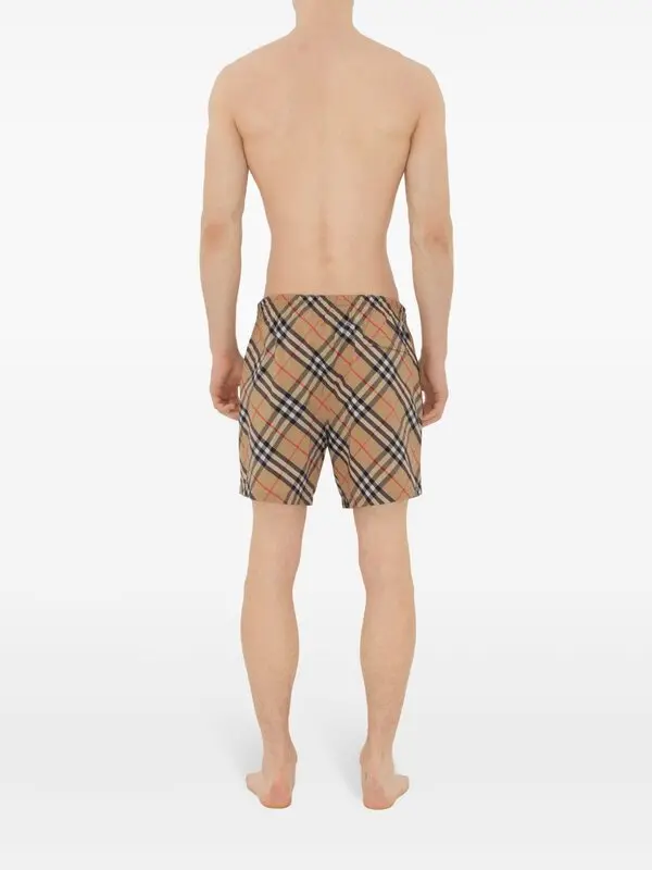Burberry Checked Print Bermuda Shorts
