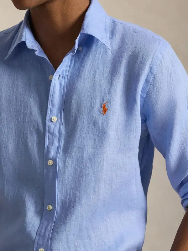 Polo Ralph Lauren Linen Shirt - Sky Blue