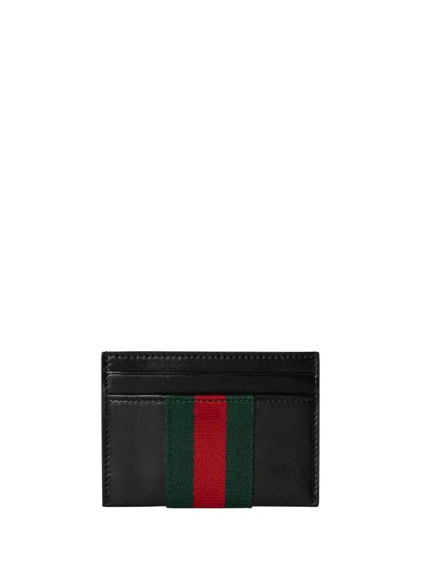 Gucci Web Trademark Coin Purse - Black