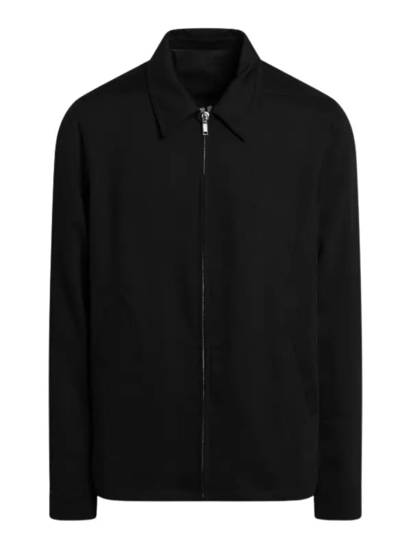 Rick Owens Wool Jacket With Zip - Black