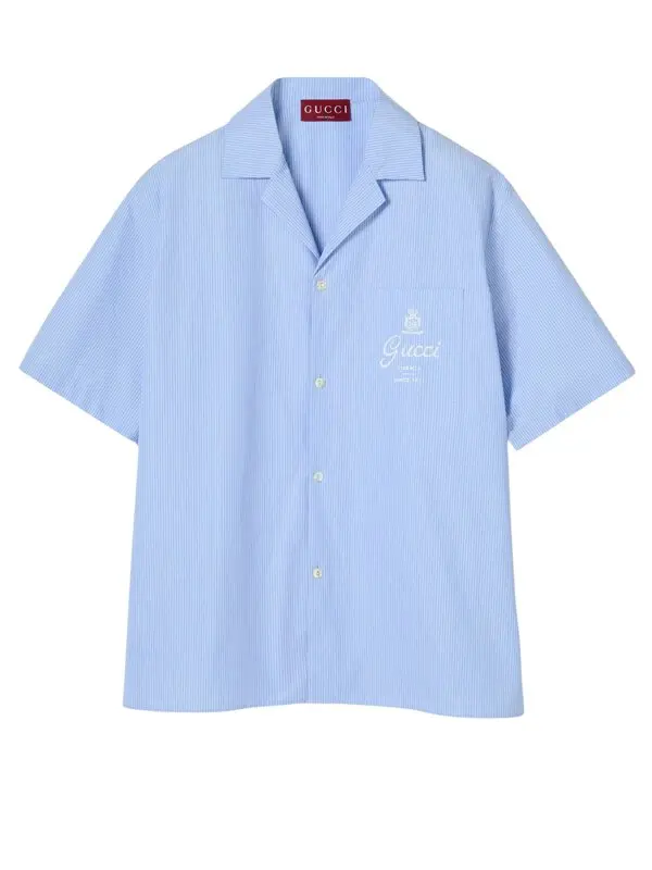 Gucci Bowling Shirt - Sky Blue