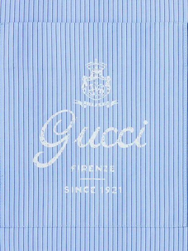 Gucci Bowling Shirt - Sky Blue