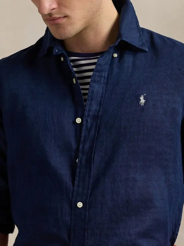 Polo Ralph Lauren Linen Shirt - Blue