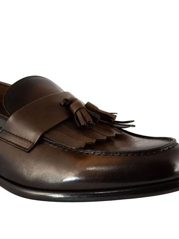 DOUCAL'S Leather Moccasin - Brown