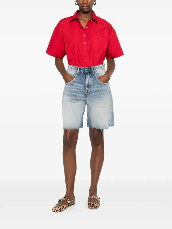 ICON DENIM LOS ANGELES Lea Denim Shorts - Blue