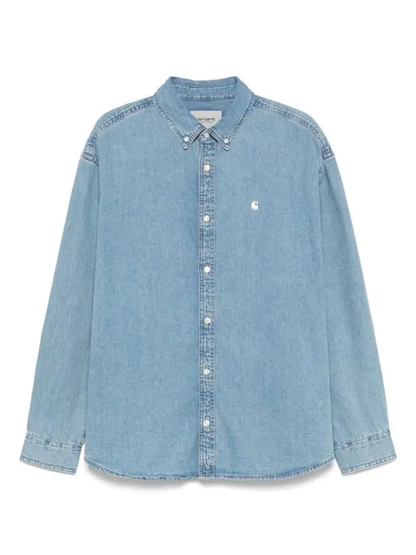 Carhartt Work In Progress Denim Cotton Shirt - Blue