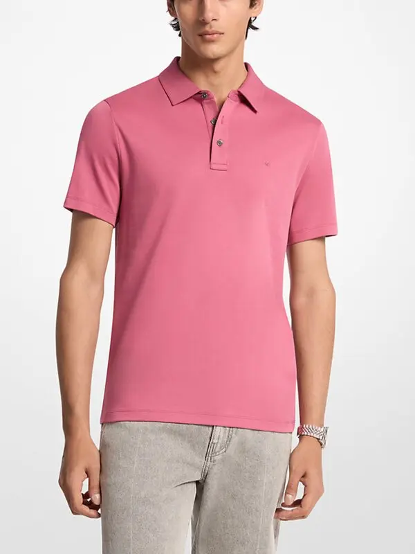 Michael Kors Polo Shirt With Logo - Pink