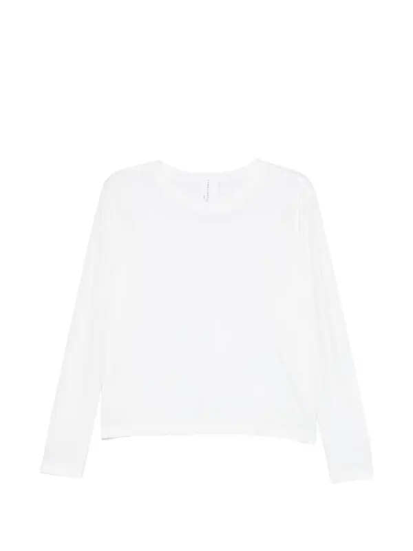 Norma Kamali Long Sleeve Round Neck Top