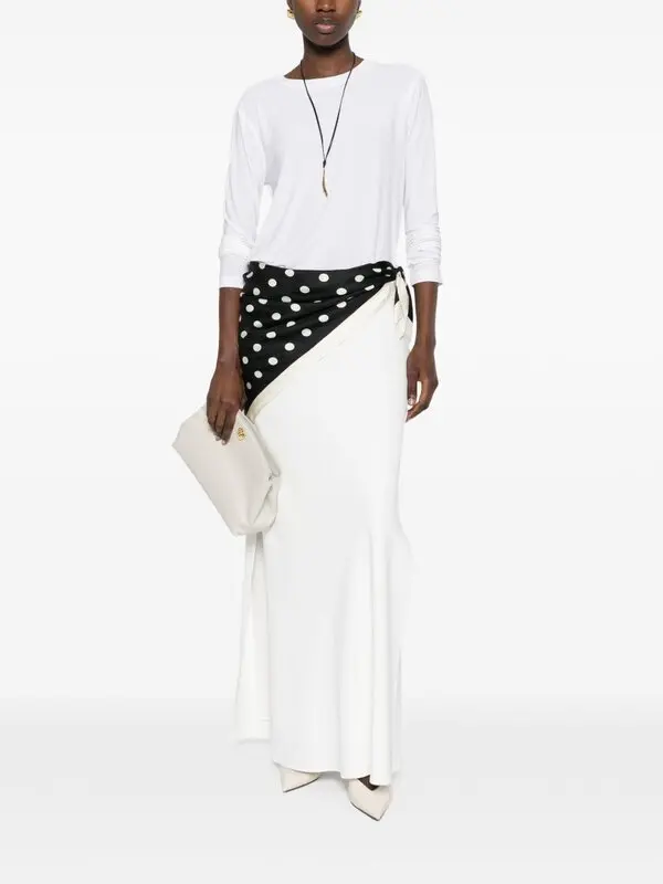 Norma Kamali Long Sleeve Round Neck Top