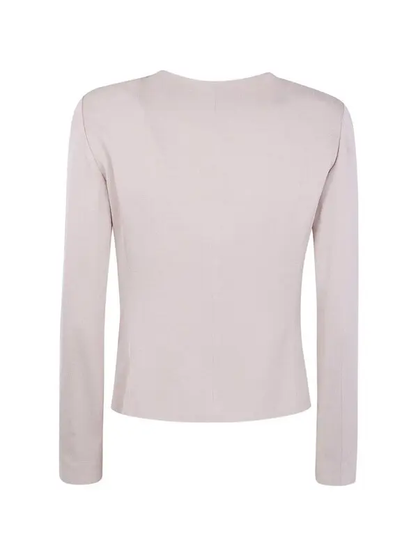 Emporio Armani Ruffled Jacket - Beige