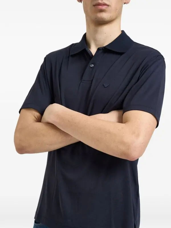 Emporio Armani Logo Polo Shirt - Blue