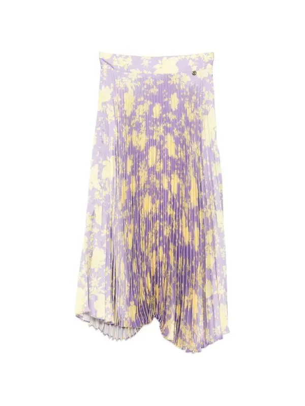 CATALINA Printed Pleated Midi Skirt