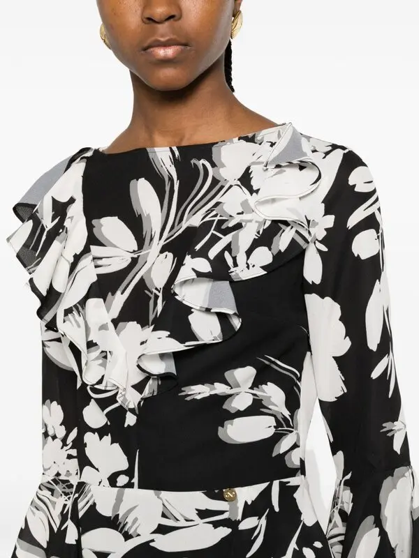 CATALINA Printed Ruffled Short Dress