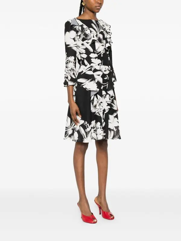 CATALINA Printed Ruffled Short Dress