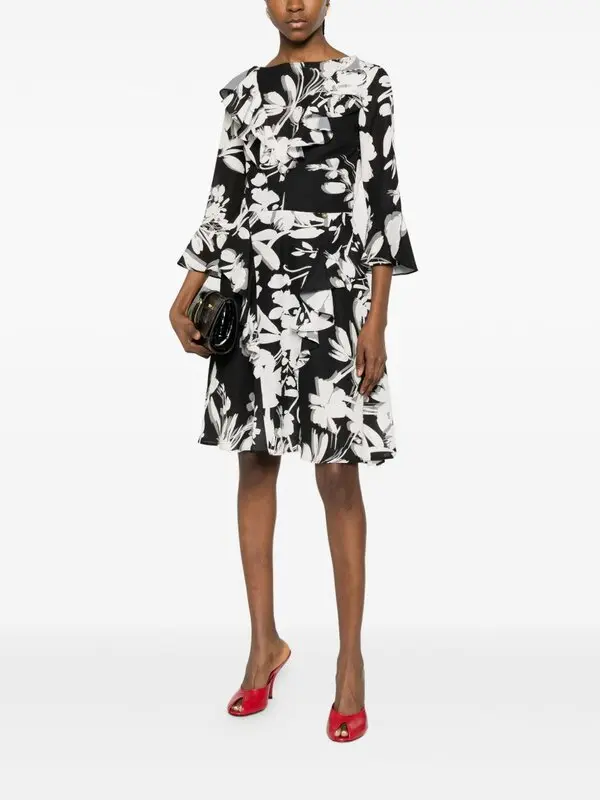 CATALINA Printed Ruffled Short Dress