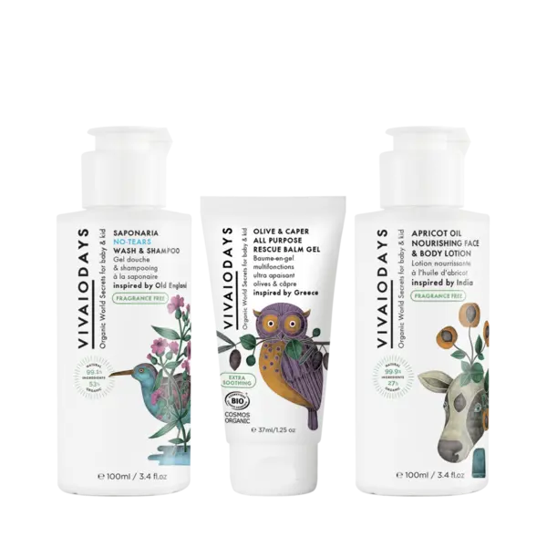 VIVAIODAYS Travel Set 3-step Ritual For Extra Sensitive Skin: Cleanse, Hydrate, Soothe - One-color