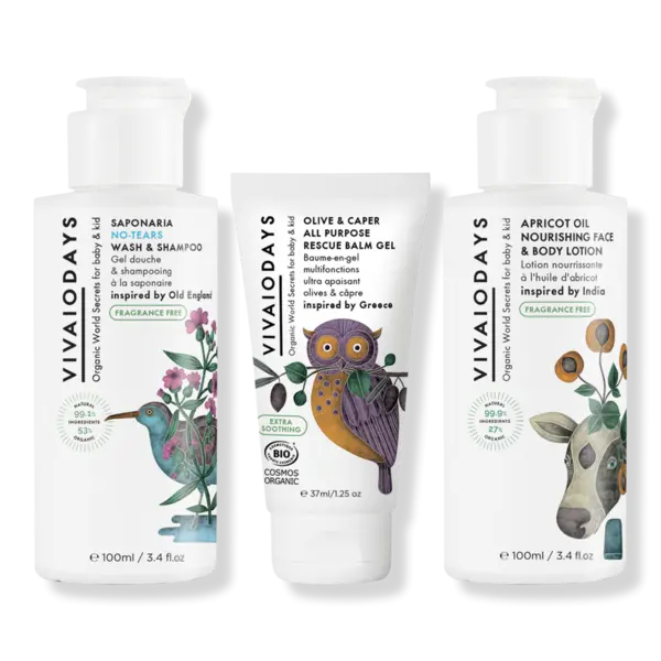 VIVAIODAYS Travel Set 3-step Ritual For Extra Sensitive Skin: Cleanse, Hydrate, Soothe - One-color