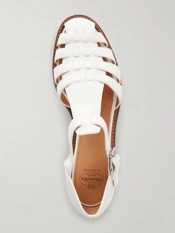Church's Kelsey Woven Leather Sandals - White