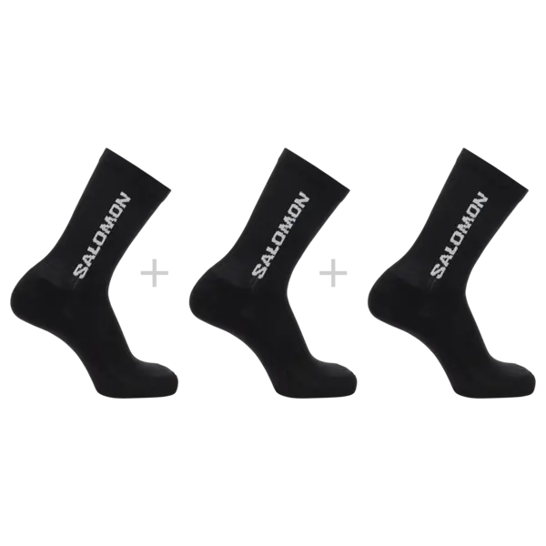 SALOMON Everyday Crew 3-pack - Black / Black