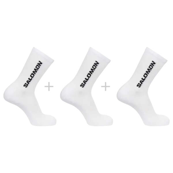 SALOMON Everyday Crew 3-pack - White / White