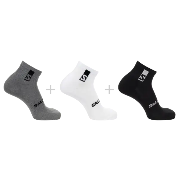 SALOMON Everyday Ankle 3-pack - Black / White